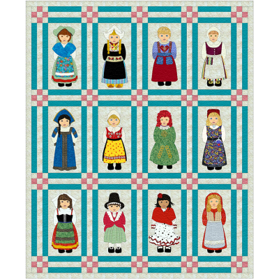 Old World Dolls | Applique Quilt Pattern | Downloadable PDF Pattern ...